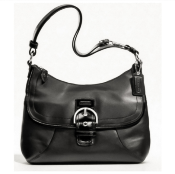 Coach | Bags | Coach Black Vintage Leather Hobo Bag 958 | Poshmark